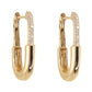 14kt gold and diamond large safety pin hoops – Luna Skye