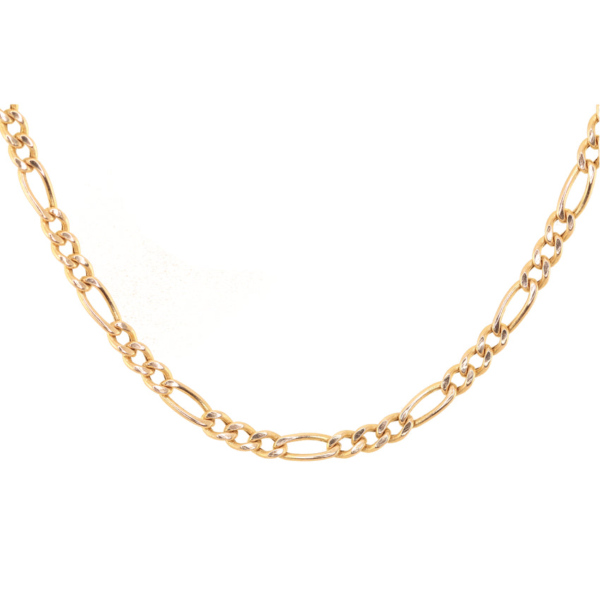 14kt gold figaro chain – Luna Skye